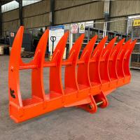 China 1200mm-2400mm Width Excavator Root Rake for Landscaping Range 300-10000 for sale