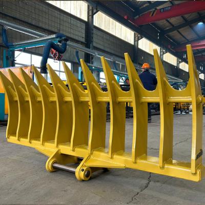 China 1200mm-2400mm Width Tractor Root Grapple Rake for Ground Shipping Performance for sale