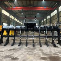 China Strength Steel Excavator Root Rake For Loader Root Gathering Rake for sale