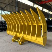 China Contiguous United States Shipping Destination Excavator Root Rake for Digger Root Grapple for sale