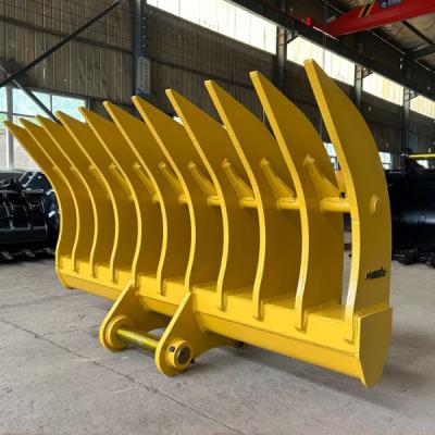China Contiguous United States Shipping Destination Excavator Root Rake for Digger Root Grapple for sale