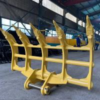 China 5-7 Business Days Excavator Rake Attachment Optimized Tine Spacing for Debris Clearing for sale