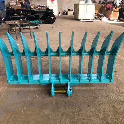 China Land Clearing And Digger Root Grapple Excavator Tine Rake Is The Perfect Choice for sale