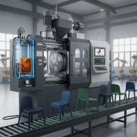 China 6500 KN Clamping Force Plastic Chair Molding Machine with 620L Oil Tank Capacity Providing Stable and Production for sale