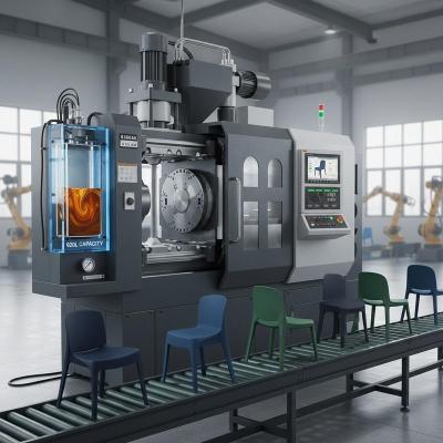 China 6500 KN Clamping Force Plastic Chair Molding Machine with 620L Oil Tank Capacity Providing Stable and Production for sale
