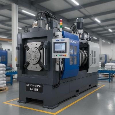 China ABC-1000 Plastic Injection Molding Machine 1200T Featuring Ejector Stroke 55 Mm Suitable for Large Scale Production Lines for sale