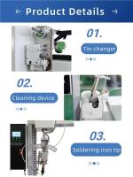 China Intelligent Control High Precision Fully Automatic Soldering Machine With X400*Y400*Z100mm Xyz Range And AC 110-240V for sale