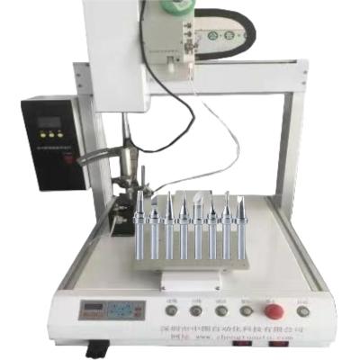 China PLC Controlled Single Head Single Station Tin Soldering Robot for 0.8 Solder Wire Diameter in Fully Automatic Operation for sale