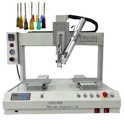 China PLC Controlled 4 Axis Automatic Dispensing Machine with 500*300*300*100 mm Dispensing Area for AB Glue for sale