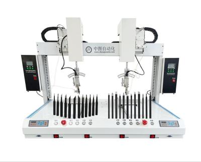 China 5 Axis Desktop Automatic Welding Robot Two Station Soldering Machine for sale