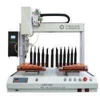China 200-400℃ Temperature Control Single Head Double Stations Automatic Soldering Robet for sale