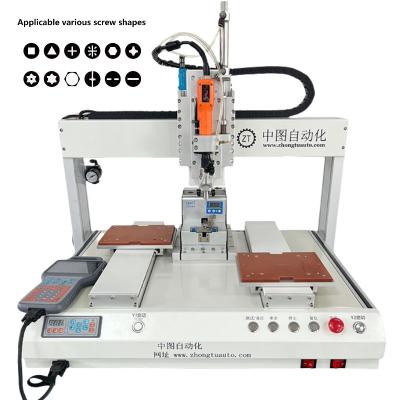 China Single Head Double Platforms Automatic Screwdriver Robot AC220V 50Hz for sale