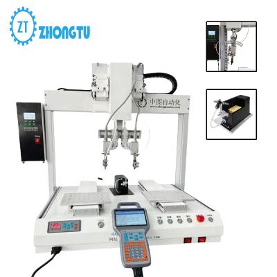China Automatic Screw Locking Machine Single-head dual-platform CNC screw tightening machine alternately operates to enhance production efficiency for sale