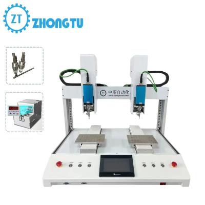 China Customized Double heads Double Stations with Multi-Axis Fully Automatic Screw Locking Machine for sale