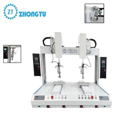 China The High-Speed Double-Head Double-Platform Soldering Machine Has A Fast Welding Speed And Effectively Improves Production Efficiency for sale