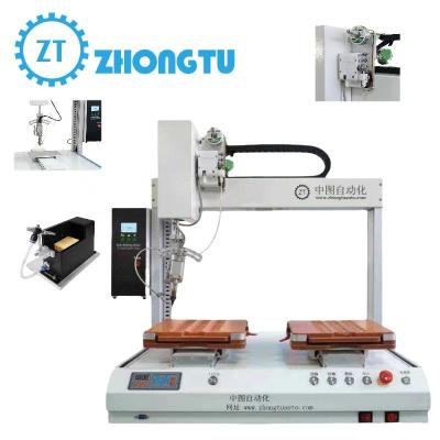 China Single-Head Dual-Platform Automatic Soldering Machine For Electronic Manufacturing for sale