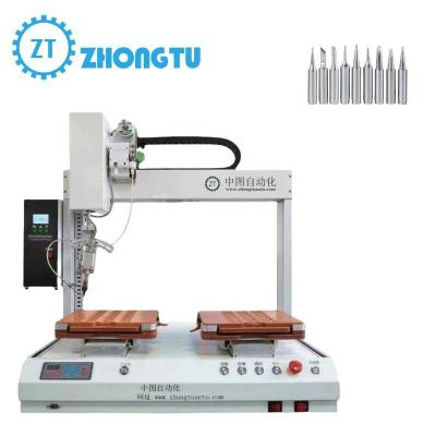 China Intelligent Control High Precision Fully Automatic Soldering Machine With X400*Y400*Z100mm Xyz Range And AC 110-240V for sale