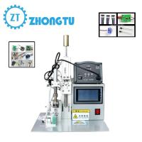 China ZHONGTU Foot-Operated Solder Feeding Connector Pin Semi-Auto Soldering Machine for sale
