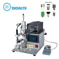 China Electrical Connections Semi-Automatic Soldering Machine Featuring Tin Solder and Ceramic Heating Element for sale