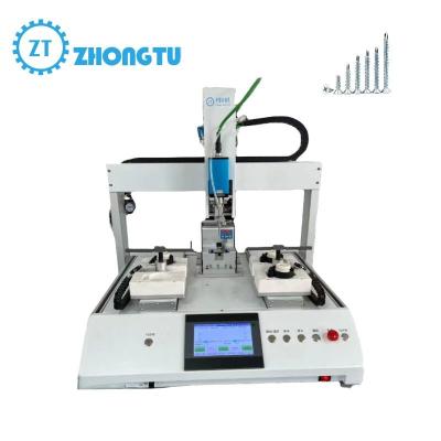 China Air-blow Customized Single Head Double Stations Fully Automatic Screw Locking Machine for sale