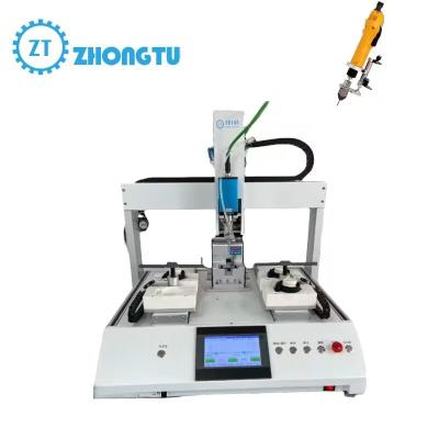 China Desktop Air Blow Type Screw Fastening Machine Double Y Axis Automatic Screw Locking Machine With A Screwdriver Feeder for sale