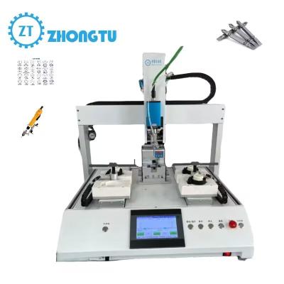China Customized Fully  Air-blow Automatic Screw Locking Robot with Single Head Double Stations For Eye Glasses for sale