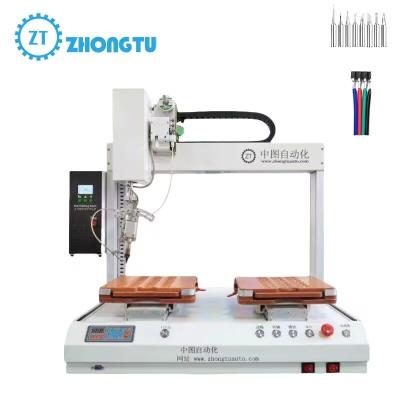 China Ceramic Tip Automatic Soldering Machine Vibration Feeder Type Automatic Soldering Robot for sale