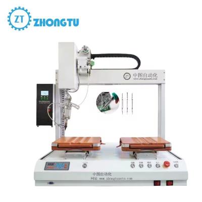 China Boost Productivity with White Automatic Soldering Machine and Solder Addition for sale