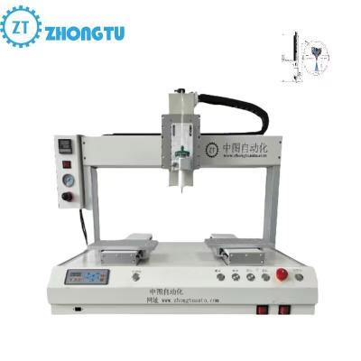 China Automatic 30ML Silicone / Epoxy Resin / UV Liquid Glue Dispenser CNC Glue Dispensing Machine Syringe Needle Robot Dispens Glue for sale