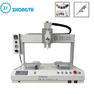 China New Good Quality Professional Doming Two Components Automatic Dispensing Machine for AB Glue Mixing and Dispensing for sale