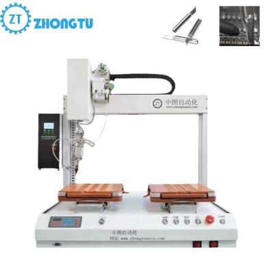 China Automatic 4 Axis Soldering Robot PCB Solder Machines with Soldering Accuracy ±0.1mm and Power Consumption 100W for sale