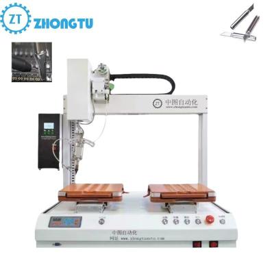 China 4-Axis PCB Circuit Board Soldering Robot Machine with Dual Working Stations for sale