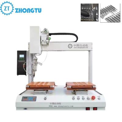 China Zhongtu Desktop Automatic Soldering Machine Equipment with Dual Stations for PCB Soldering for sale
