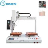 China Accurate Double Working Station Automatic Soldering Machine for PCB Board Soldering for sale