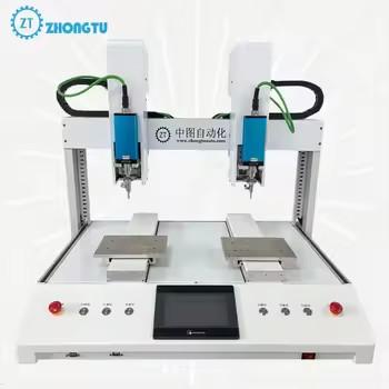 China PLC Control System SMT Automatic Dispensing Machine Glue Dispenser Dispensing Robot System with Screw Locking Function for sale