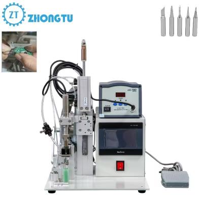 China Easy Operation Semi Automatic Tin Soldering Machine Precise Spot Welding For Electronic Assembly Line for sale