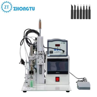 China Anti-static Design Soldering Iron Handle Semi-Automatic Copper Cable Soldering Machine for PCB Assembly for sale