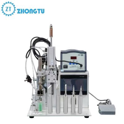 China High Frequency Semi Automatic Soldering Machine Desktop Auto-Soldering for PCB LED Welding Charger USB for sale