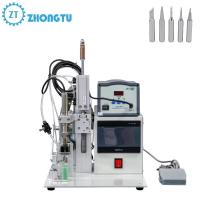 China 220V Semi Automatic Tin Soldering Machine with 40×40×50cm Compact Design Detachable Soldering Iron Holder and Metal Stand for sale