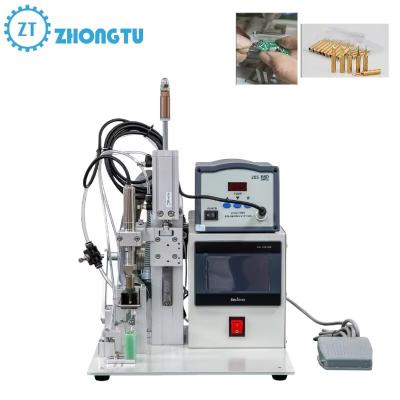 China Working Air Pressure 0.05-0.9MPa Semi-Automatic Soldering Machine for Socket USB Cable Circuit Board for sale
