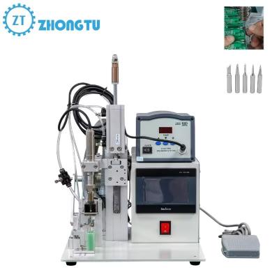 China Soldering Iron Cooling Time 5 Seconds Semi-Automatic Soldering Machine for PCB LED USB Charger Welding for sale