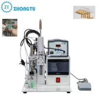China Semi-automatic Welding Wire Machine Manual   Solder Spot Welding Small Soldering Equipment for sale