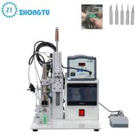 China Portable Semi Automatic Soldering Machine with 200-450℃ Temperature Range for PCB LED Strip and USB Data Cable for sale