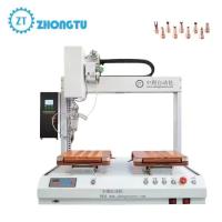 China Double Platform Automatic Soldering Machine with 0.6~1.5mm Solder Wire and ±0.02mm Repeat Accuracy for PCB Circuit Boards for sale
