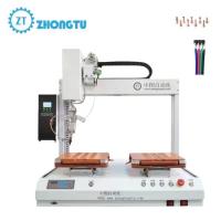 China 4 Axis Movement Automatic Soldering Machine with 0.6~1.5mm Solder Wire and ±0.02mm Repeat Accuracy for sale