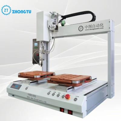 China Automatic Soldering Robot Desktop Welding Machine with 50~60Hz 0.6~1.5mm Solder Wire and ±0.02mm Repeat Accuracy for sale