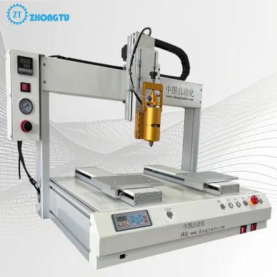 China Automatic Hot Melt Glue Dispenser Machine with USB+R232 Communication 80*78*85cm Specification and 1 Year Warranty for sale