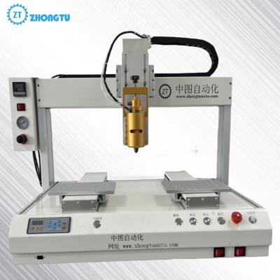 China Precise Step Motor Glue Dispensing Machine with USB+R232 Communication and X/Y1/Y2/Z Mobile Category for Desktop Installation for sale