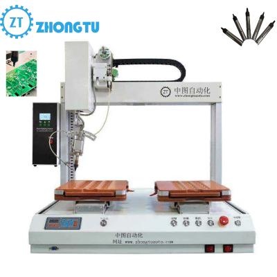 China Dual Heads Desktop Automatic Solder Machine for sale
