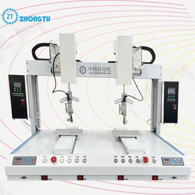 China 5 Axis Two Heads and Platform Soldering Machine Automatic Solder Machine for sale